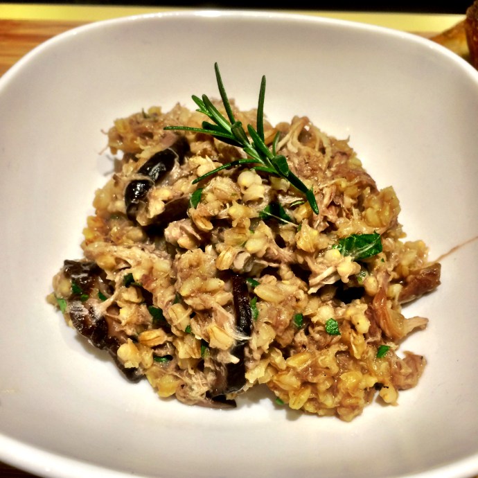 Rabbit and Mushroom Ragù Pearl Barley Risotto | Home Cooked Heston